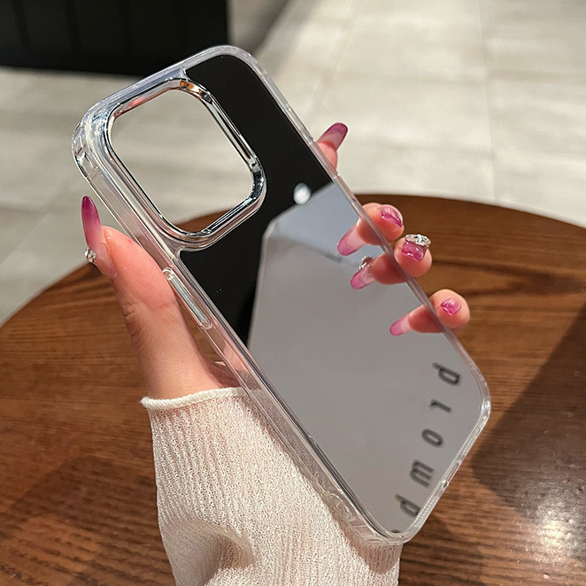 กรณีกระจกแต่งหน้าสำหรับ iPhone 11 13 16 14 15 Pro Max X Xs 12 Pro ...