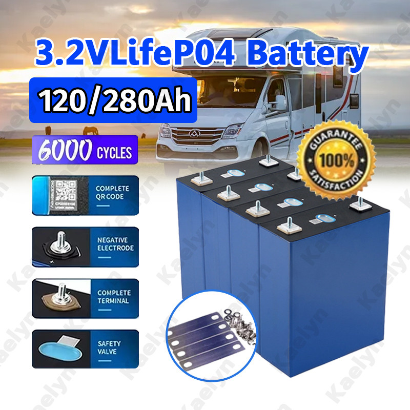 CATLแบตเตอรี่ลิเธียมฟอสเฟส (Lithium iron phosphate) LiFePo4 3.2V 120AH ...
