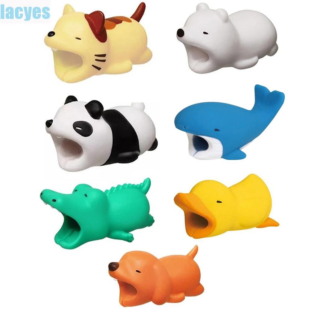 Lacyes USB Cable Bites Protector น่ารักโทรศัพท์มือถือตกแต่งสายผู้ถือสาย ...