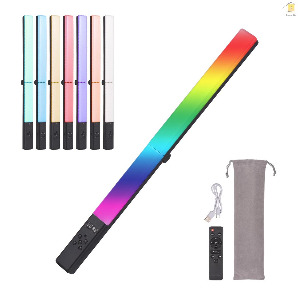 20w RGB ไฟหลอด LED พับ Light Stick Handle ไฟ LED 3200K-5500K อุณหภูมิสี ...