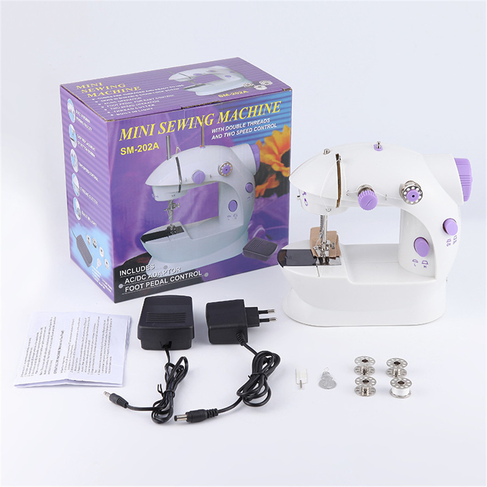 ที่ถูก ที่สุด Portable Sewing Machine Mini Sewing Machine Two-Wire Two ...