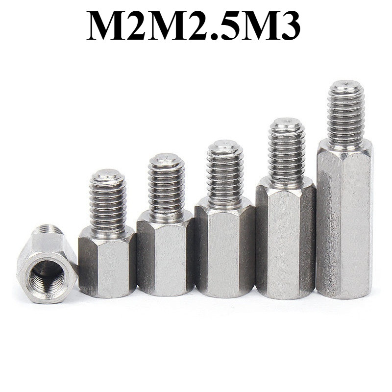 [JCSY] M2m2.5m3 304 สแตนเลสหัวเดียวคอลัมน์หกเหลี่ยมแชสซีเมนบอร์ดการเชื่อมต่อคอลัมน์แยกคอลัมน์หก ...