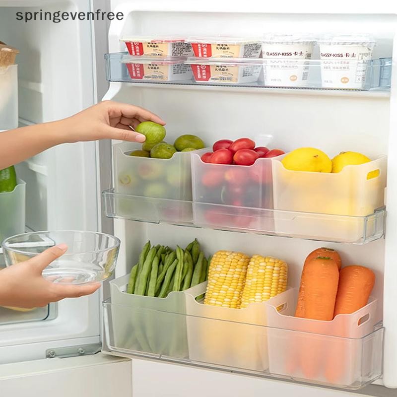Springevenfree 5PCS กล่องตู้เย็นกล่องเก็บอาหารสดเย็น Crisper ผลไม้ ...