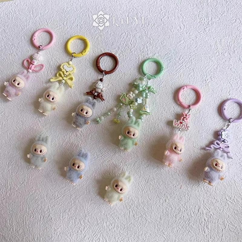 Labubu Vinyl Figure Powerpuff Girls No Baby มือถือกุญแจห้อย DIY ...