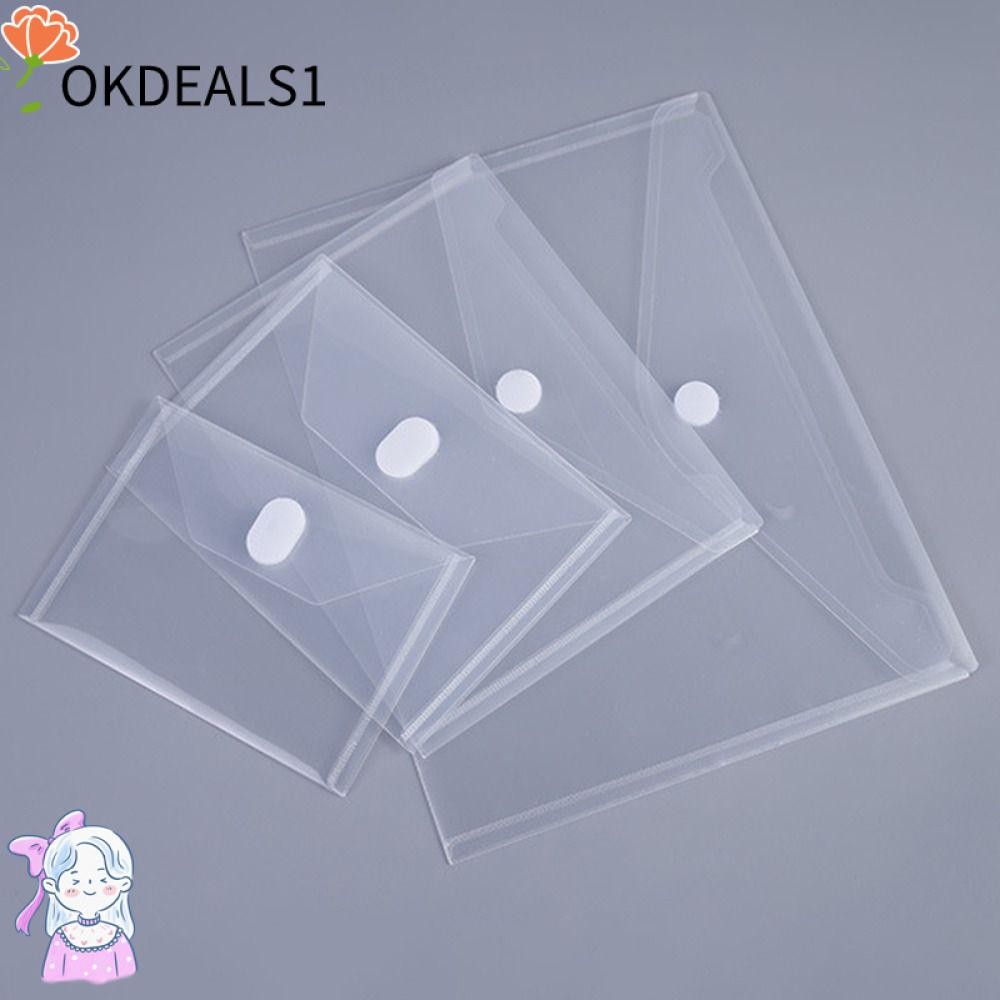 DEALSHOP กระเป๋าแฟ้ม, แฟ้มพลาสติก A4/A5/A7/A8, ที่ใส่แฟ้มกระดาษการ์ดใสกันน้ําแบบหนานักเรียน ...