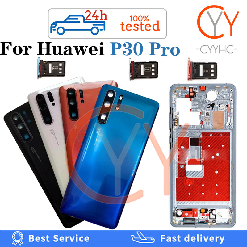 สําหรับ Huawei P30 Pro VOG-L29 VOG-L09 VOG-L ฝาหลังแบตเตอรี่ Houser ...