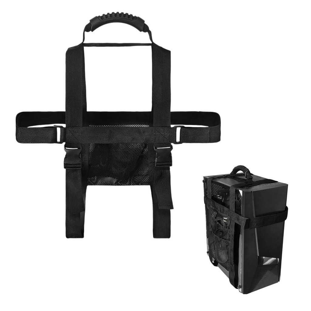 [ukwryvt] Pc Carrying Strap Universal Adjustable with Pockets for Cable ...