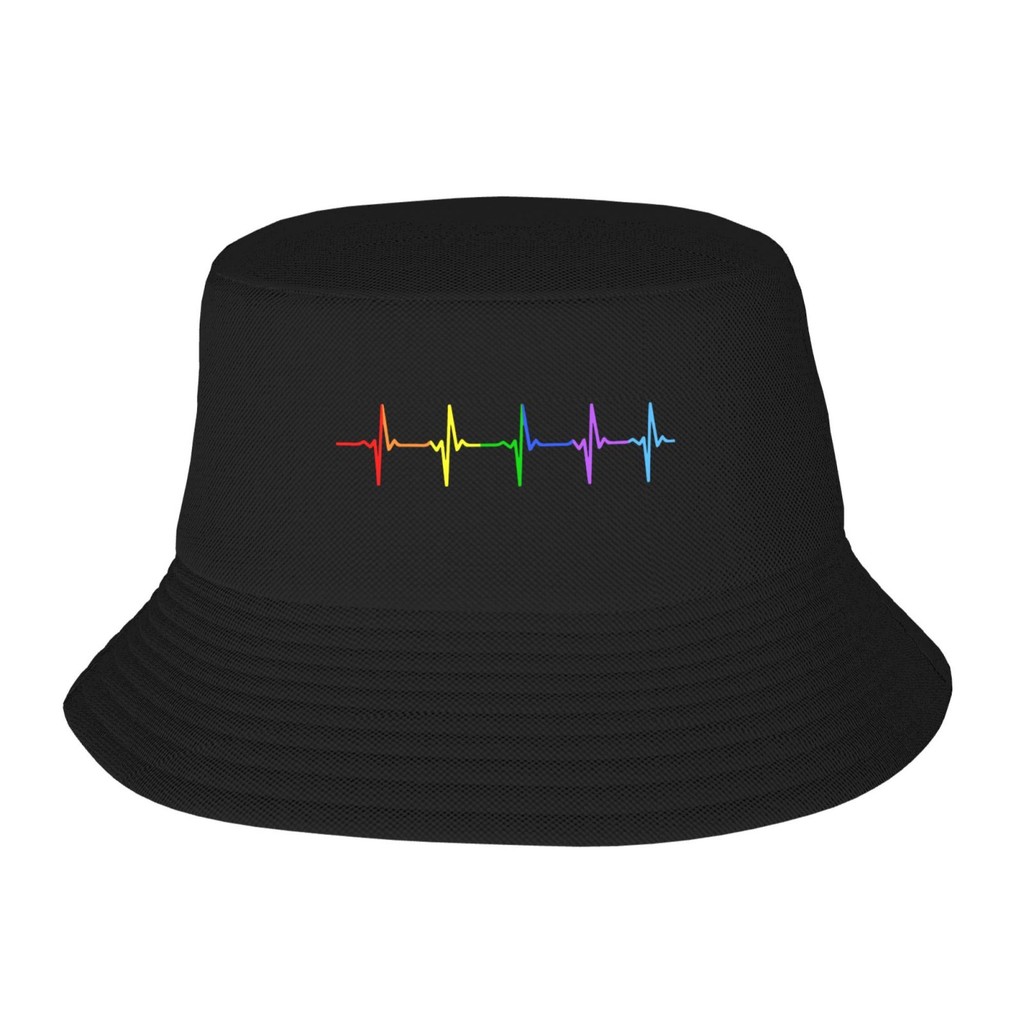 Rainbow Pulse Hearbeat Lgbt หมวกชาวประมง | Shopee Thailand
