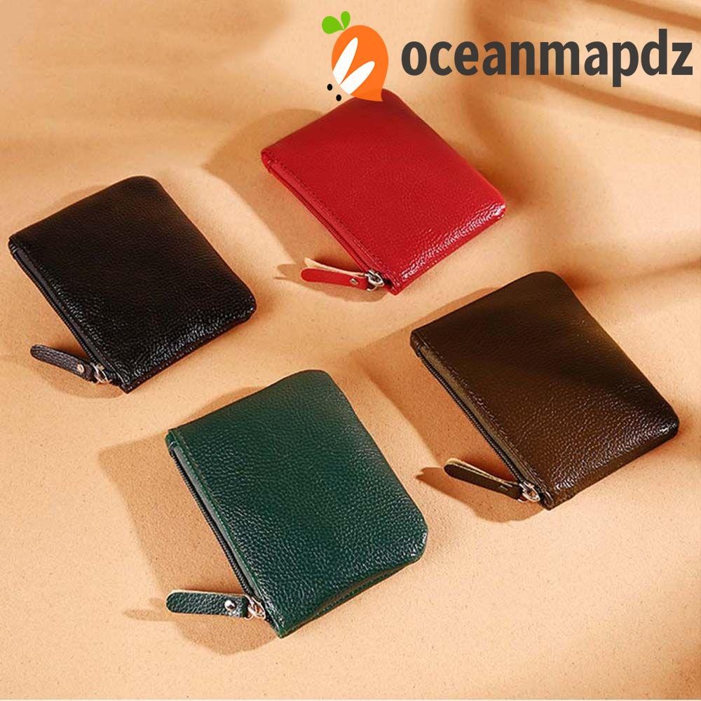 Oceanmapdz กระเป๋าใส่เหรียญผู้หญิงคลิปเงินกรณีบัตรพร้อมซิปของขวัญ PU หนังคลัทช์ | Shopee Thailand