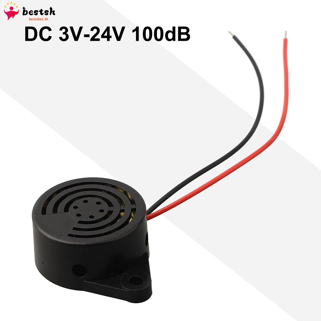 Bestshe1.th ️1 ชิ้น DC3V-24V 100dB อิเล็กทรอนิกส์ Buzzer Beep Tone Alarm Ringer เสียงต่อเนื่อง ...