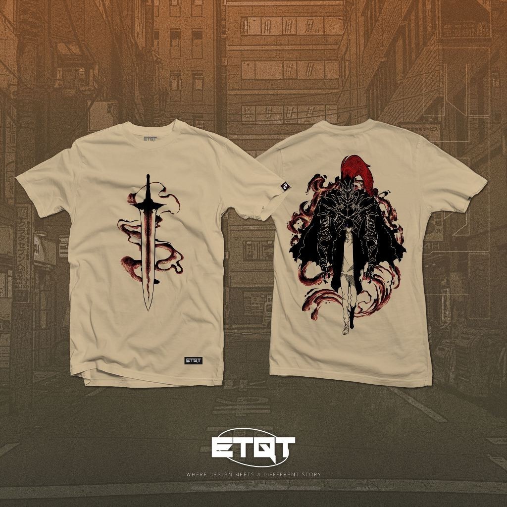 HOT ! Solo Leveling - Jinwoo และ Igris - Line Artลายการพิมพ์คอกลมผ้า ...