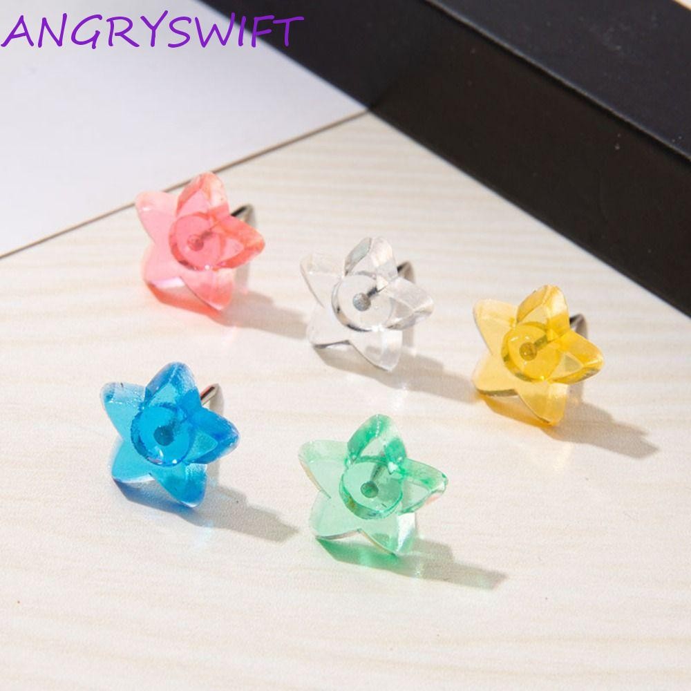 Angryswift Pentagram Tacks Push Pins โปร่งใส 50 ชิ้น Binding Supplies ...