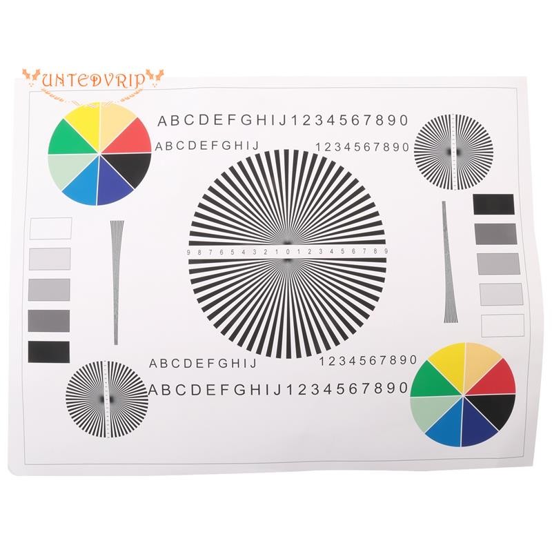A3 Lens Calibration Focusing Test Card เลนส์กล้องความละเอียด Test ...