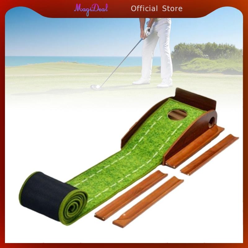 MagiDeal Golf Putting Mat_pad ปรับปรุงทักษะพัตเตอร์ ของขวัญสำหรับ ...