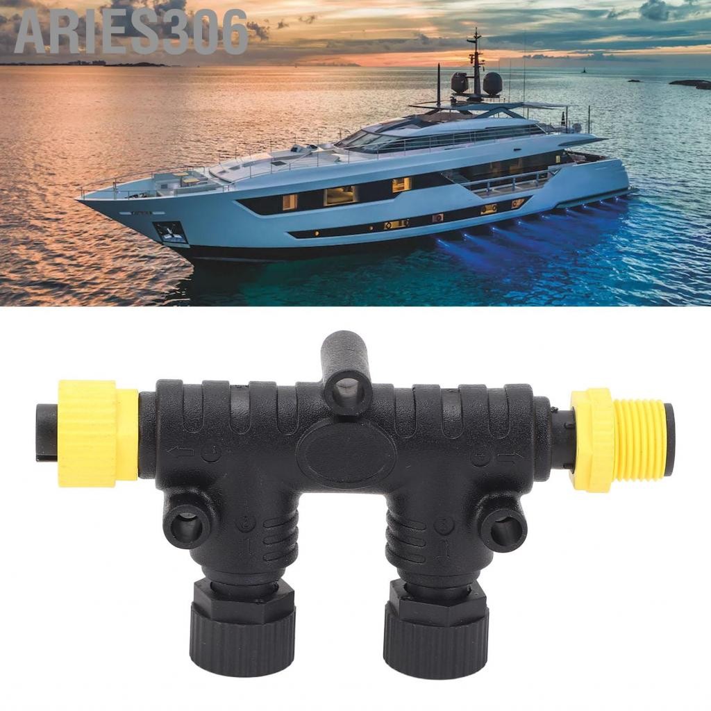 Aries306 สำหรับ NMEA 2000 2 พอร์ต T ตัวเชื่อมต่อ IP67 กันน้ำโลหะอ่อนนุช ...