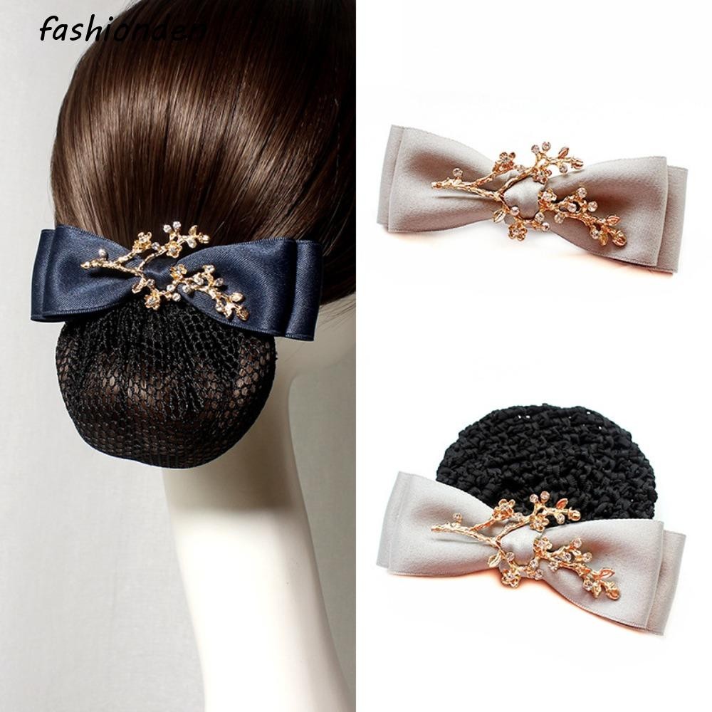 Fashionden เกาหลี Bun Snood, บัลเล่ต์เต้นรํา Hairnet ผู้หญิงฤดูใบไม้ผลิ ...