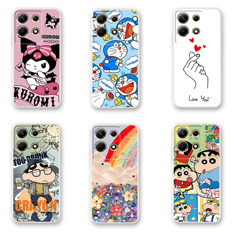 เคสนิ่มสีขาวสําหรับ infinix note 30 4G X6833B X6716B / infinix note 30 ...