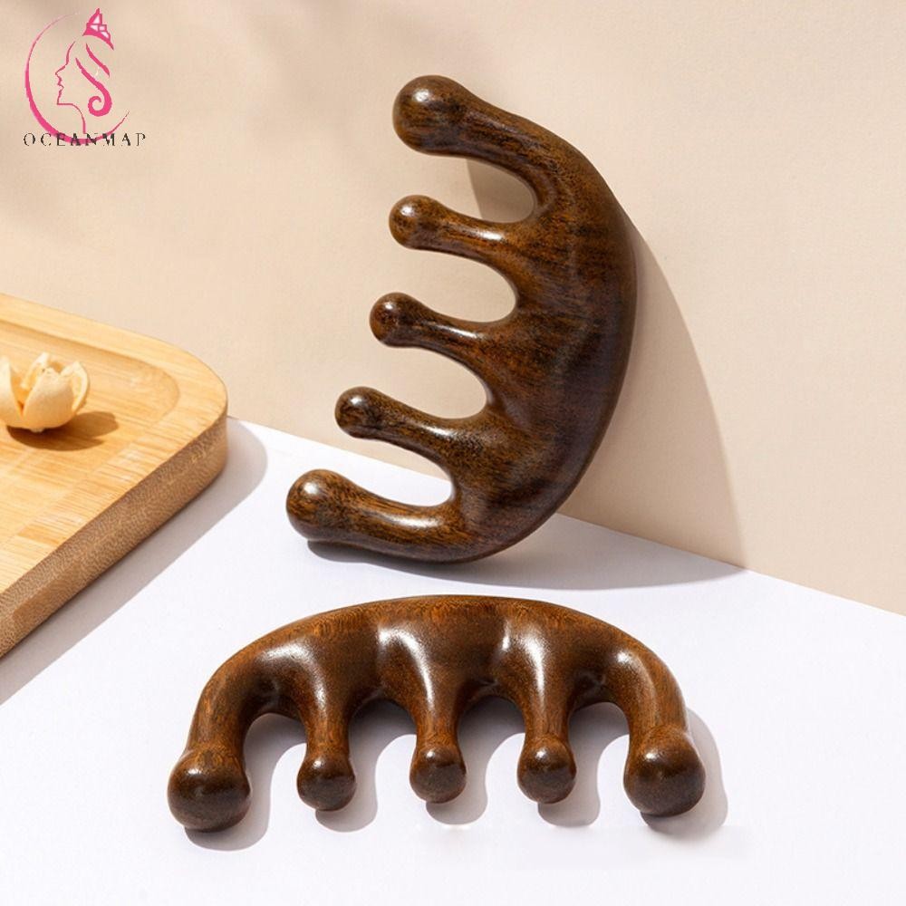 หวีนวดไม้จันทน์ แผนที่มหาสมุทร, Meridian Scraping หวีไม้ฟันกว้าง, มัลติ ...