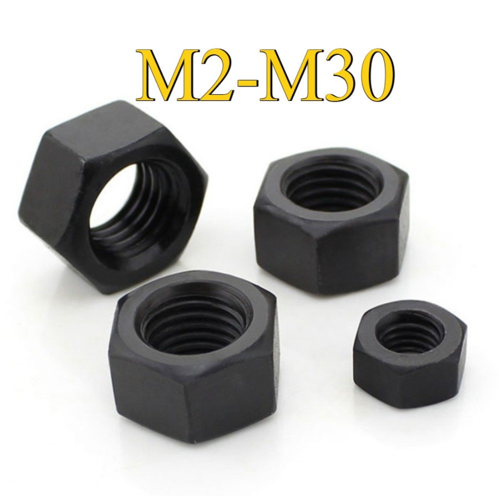 8.8 หัวน็อต ตัวเมีย หกเหลี่ยม เหล็กกล้าคาร์บอน/ Hexagon Nut 8.8 M2/M2.5-M30 (DM1) | Shopee Thailand