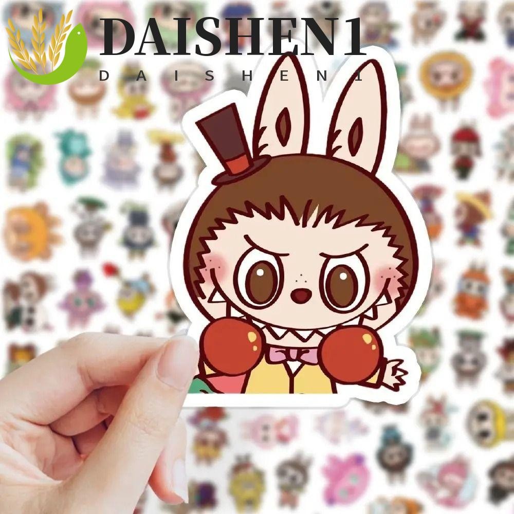 Daishen1 53PCS Labubu สติกเกอร์,น่ารักการ์ตูน Graffiti Labubu Decals ...