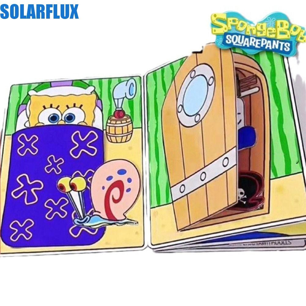 Solarflux SpongeBob Quiet Book, Busy Book โฮมเมด Beanie Book วัสดุ Pack ...