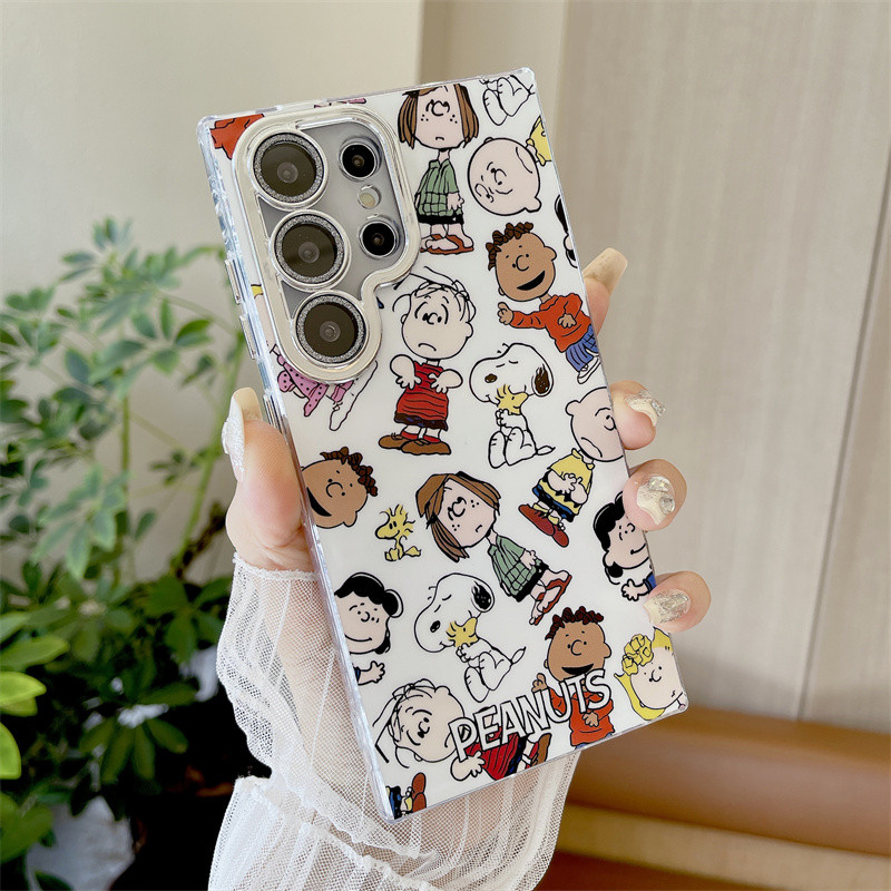 Snoopy IMD Samsung Galaxy S25 Ultra S24 S23 Ultra Case ขอบกันกระแทกฝา ...
