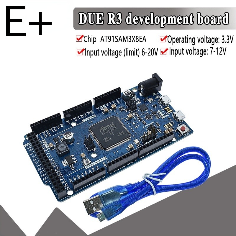 DUE R3 บอร์ด AT91SAM3X8E SAM3X8E 32 บิตแขน Cortex-M3 ควบคุมโมดูลสําหรับ ...