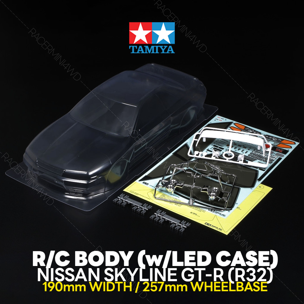TAMIYA 51365 1/10 R/C Nissan Skyline GT-R (R32) Body Parts Set (257mm ...