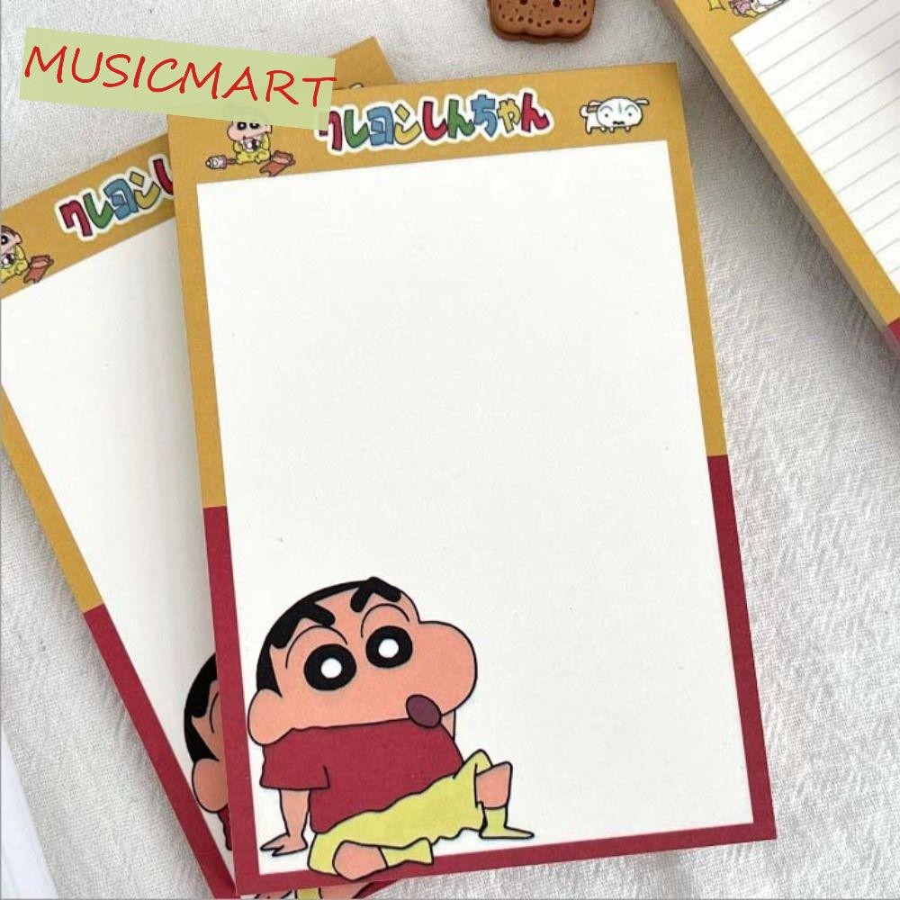 Musicmart Crayon Shin Chan Note Paper, A7 การ์ตูนอะนิเมะ Memo Reminder ...