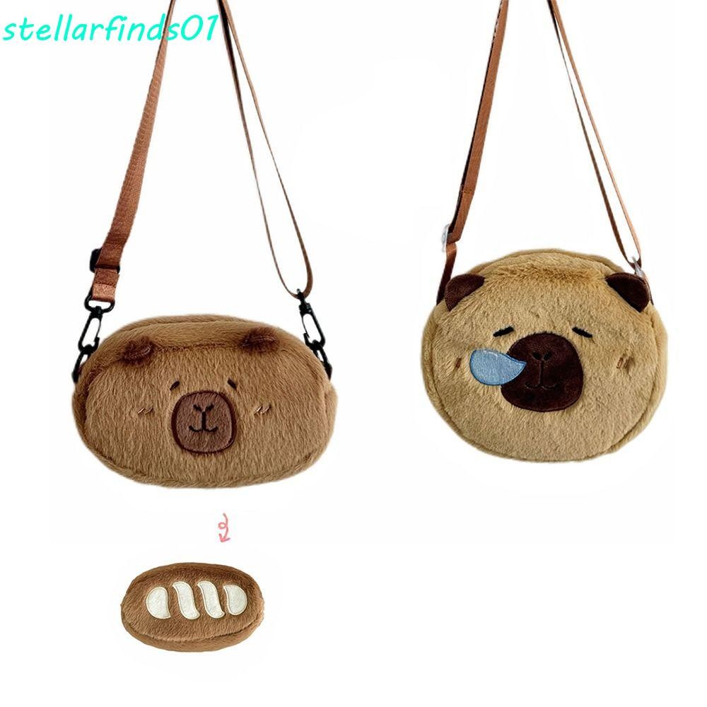 Stellarfind French Bread Capibara กระเป๋า, ตุ๊กตา Kawaii Capybara Plush ...