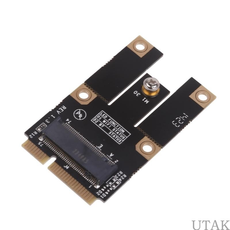 Tuake M 2 NGFF เป็น Mini PCIE อะแดปเตอร์โน้ตบุ๊คเครือข่าย WiFi ตัวแปลง ...