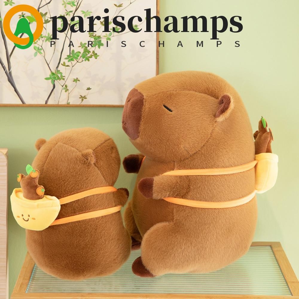Parischamps จําลอง Capybara ของเล่น, PP Cotton Soft Capybara ตุ๊กตา ...