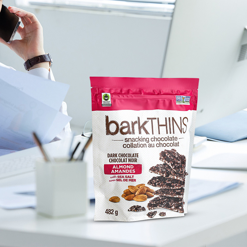 อเมริกานำเข้า barkthins อัลมอนด์กรอบดาร์กช็อกโกแลตโกโก้ถั่วช็อกโกแลต ...