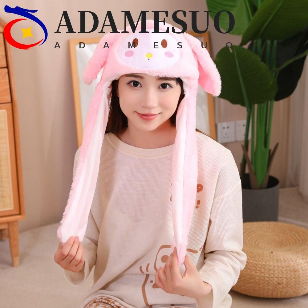 Adamesuo กระโดดหมวก, Kuromi My Melody หูย้ายหมวก, Kawaii Soft Cinnamoroll Plush หมวกของเล่นตลก ...
