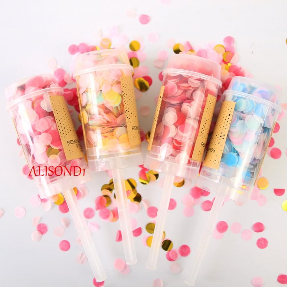 Alisond1 Confetti Popper Push Up ฝักบัวเจ้าสาวระเบิดรอบอุปกรณ์ปาร์ตี้ ...