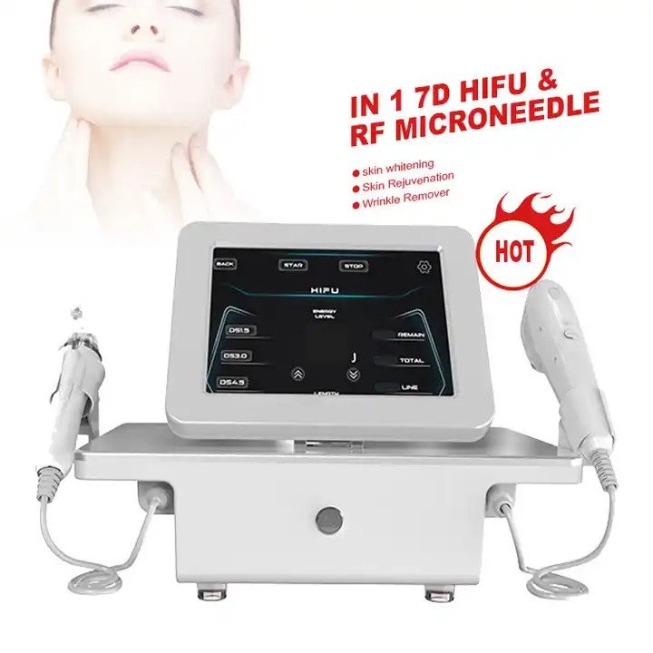 2 7D HIFU เครื่องกระชับผิว RF microneedling smas ยกแบบพกพา7D HIFU smas ต่อต้านริ้วรอยใบหน้ายก ...