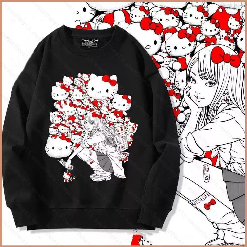 Jason Junji Ito Kawakami Tomie Sanrio Hello Kitty Anime Sweatshirt ...
