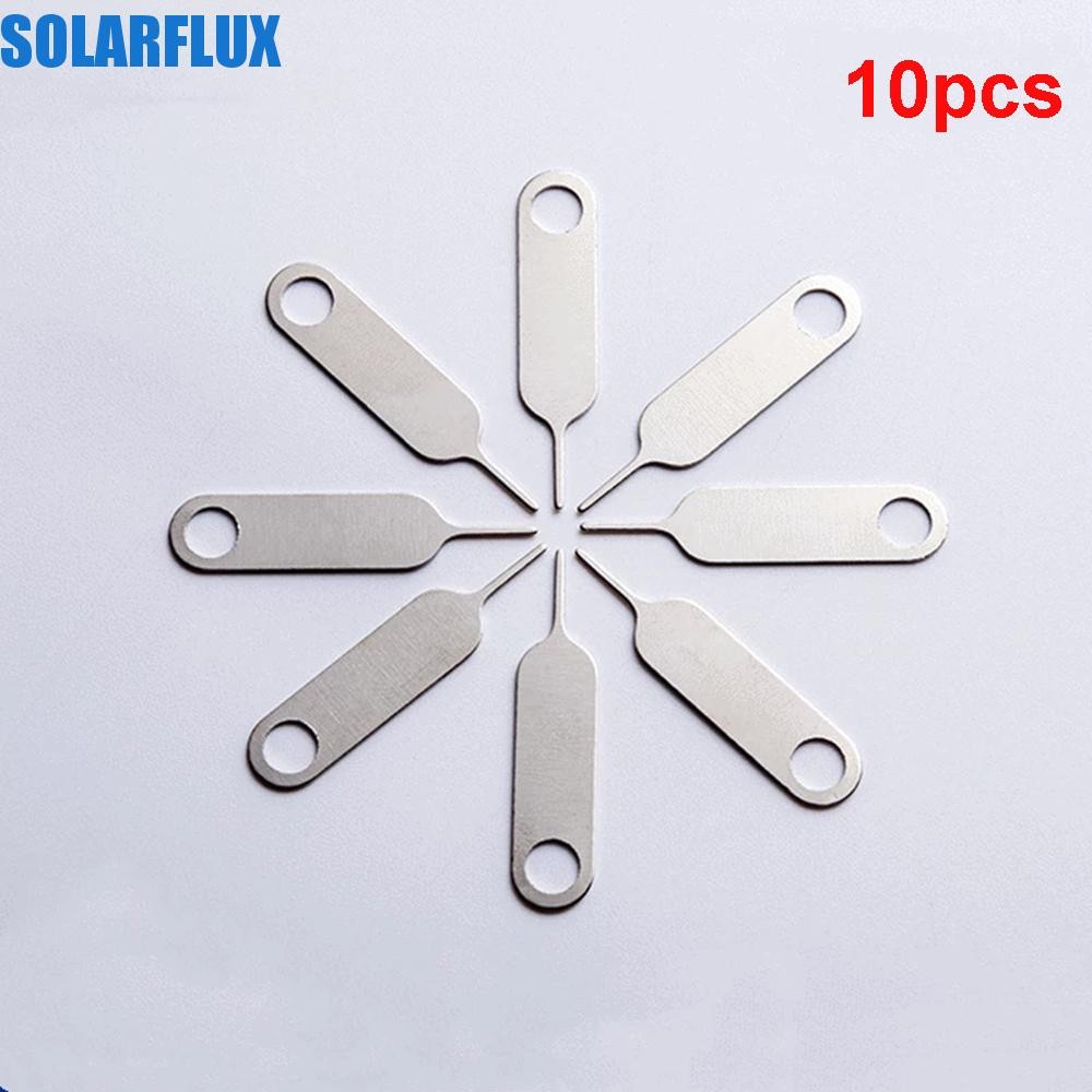Solarflux ถาดซิมการ์ด Ejector โลหะ 10 ชิ้น/แพ็ค Pin Ejecting โทรศัพท์มือถือสมาร์ทโฟนโทรศัพท์ใช้ ...