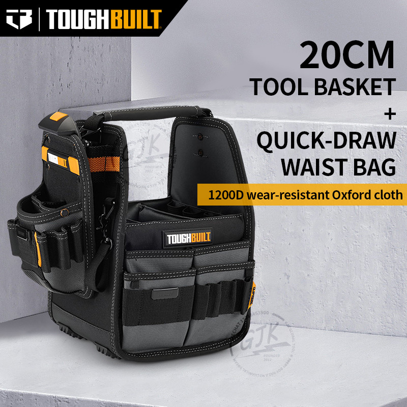 กระเป๋า Tote ToughBuilt TB-CT-180-8 พร้อม ClipTech ™ การเสริมแรงของหมุด ...