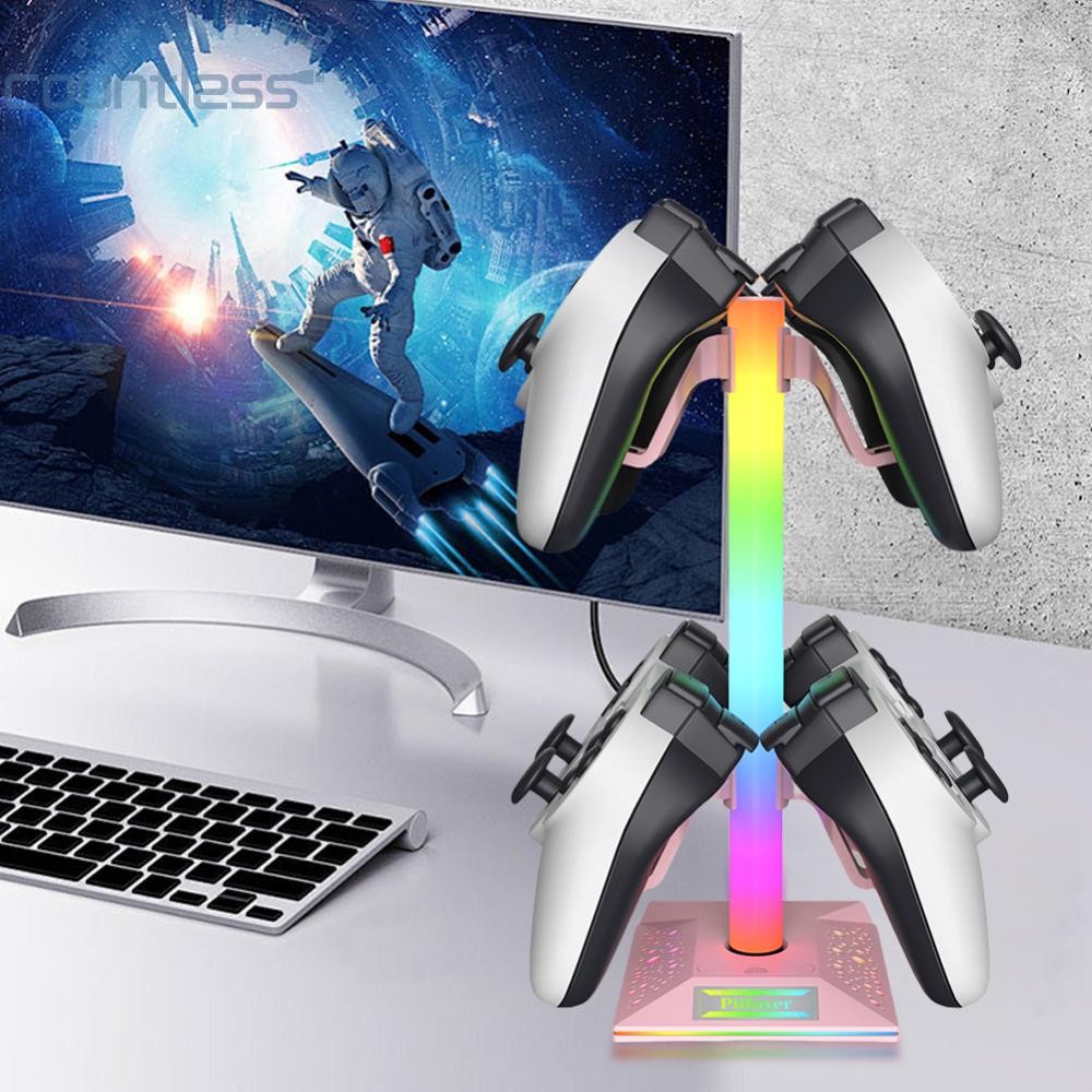 Rgb Gaming Controller ที่วางชุดหูฟัง 10 เอฟเฟกต์แสงหูฟัง Gampad ขาตั้ง ...