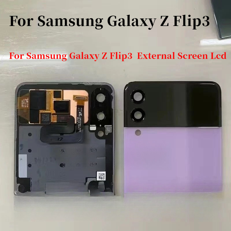 สําหรับ Samsung Galaxy Z Flip3 Z Flip 3 หน้าจอภายนอกจอแสดงผล Lcd หน้าจอสัมผัส SM-F711B SM-F711B ...