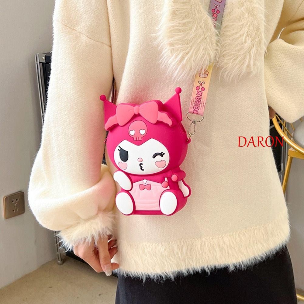 Daron Kuromi Silicon Bag, Multifunctional Y2K กระเป๋าใส่เหรียญการ์ตูน,กระเป๋าสตางค์น่ารักผู้ถือ ...