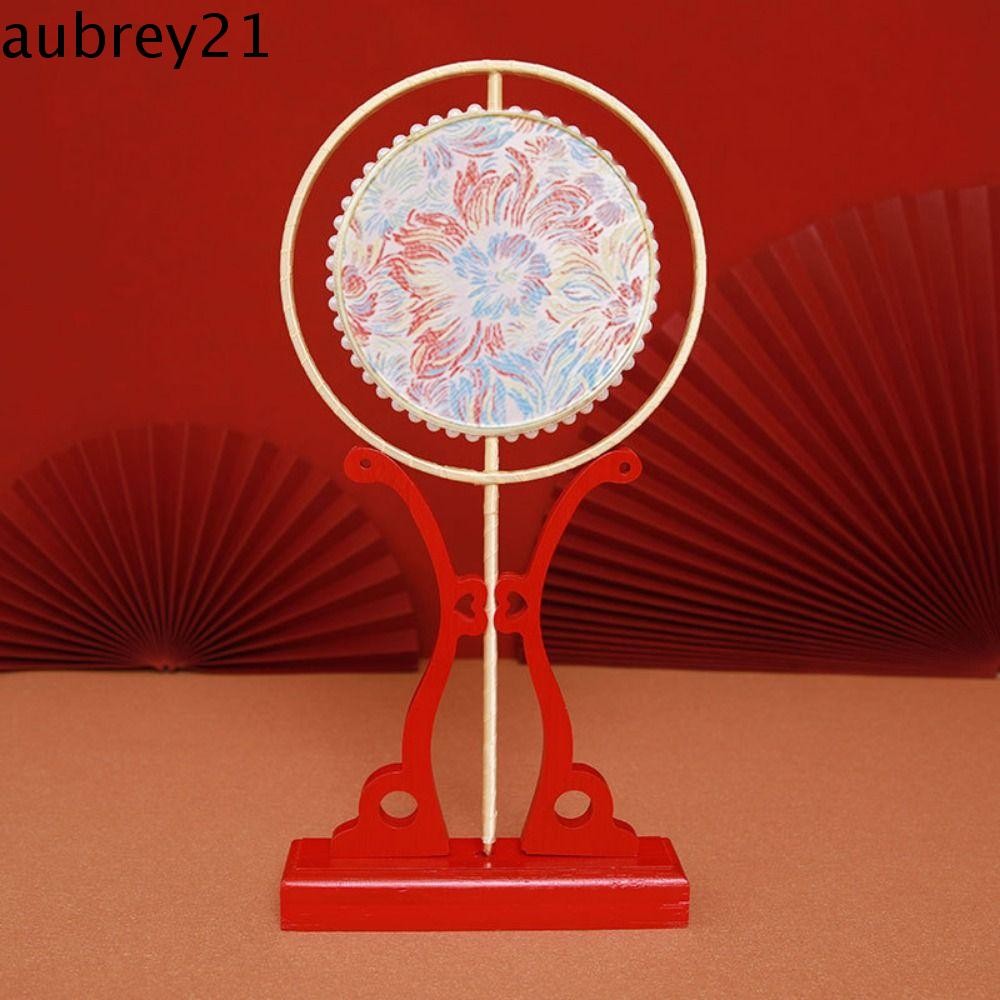 Aubrey1 Xiuhe พัดลมเสื้อผ้า,ปักดอกไม้รูปแบบเจ้าสาว Group Fan, Manual ...