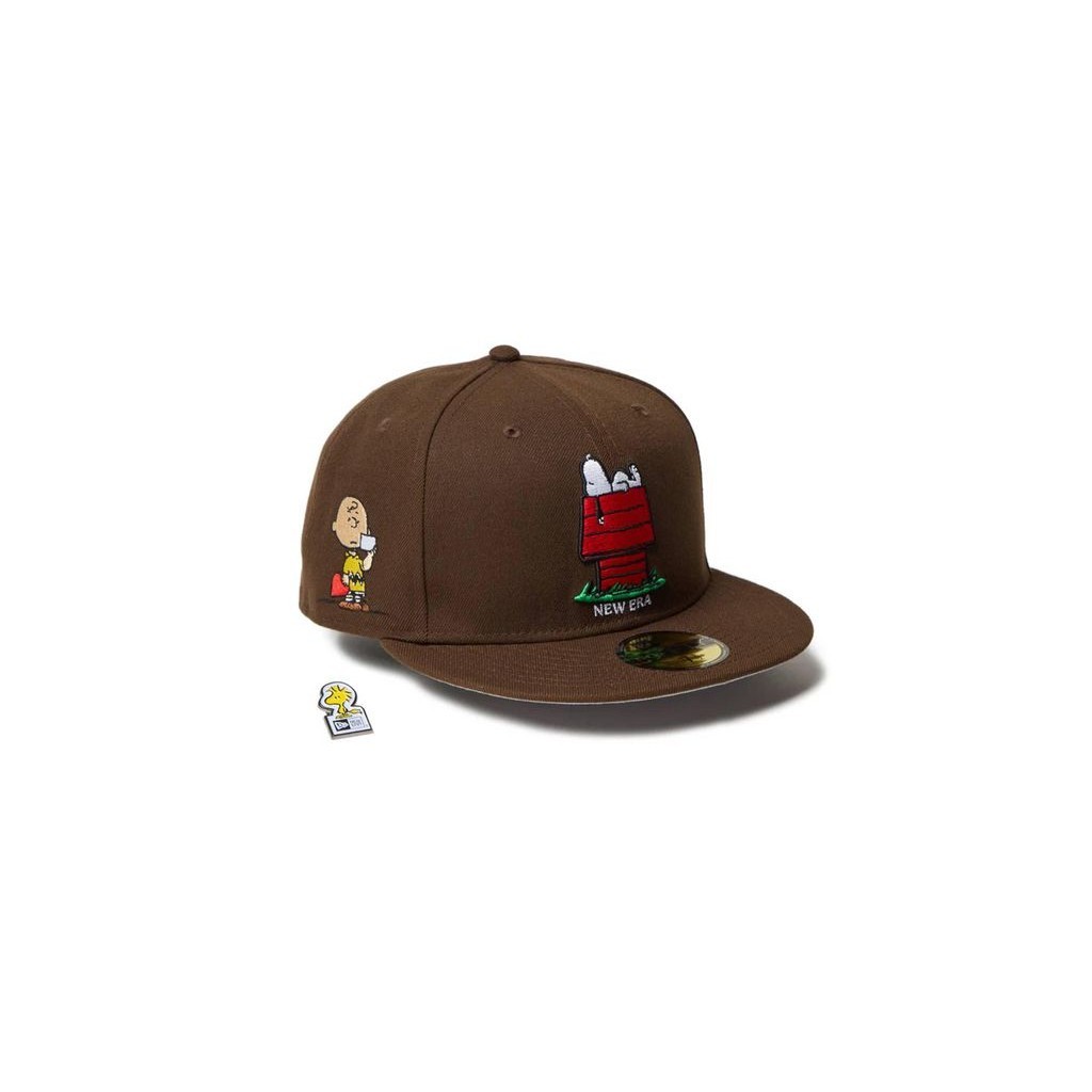NEW ERA x PEANUTS 59Fifty Snoopy Woodstock Pins Walnut Unused | Shopee ...