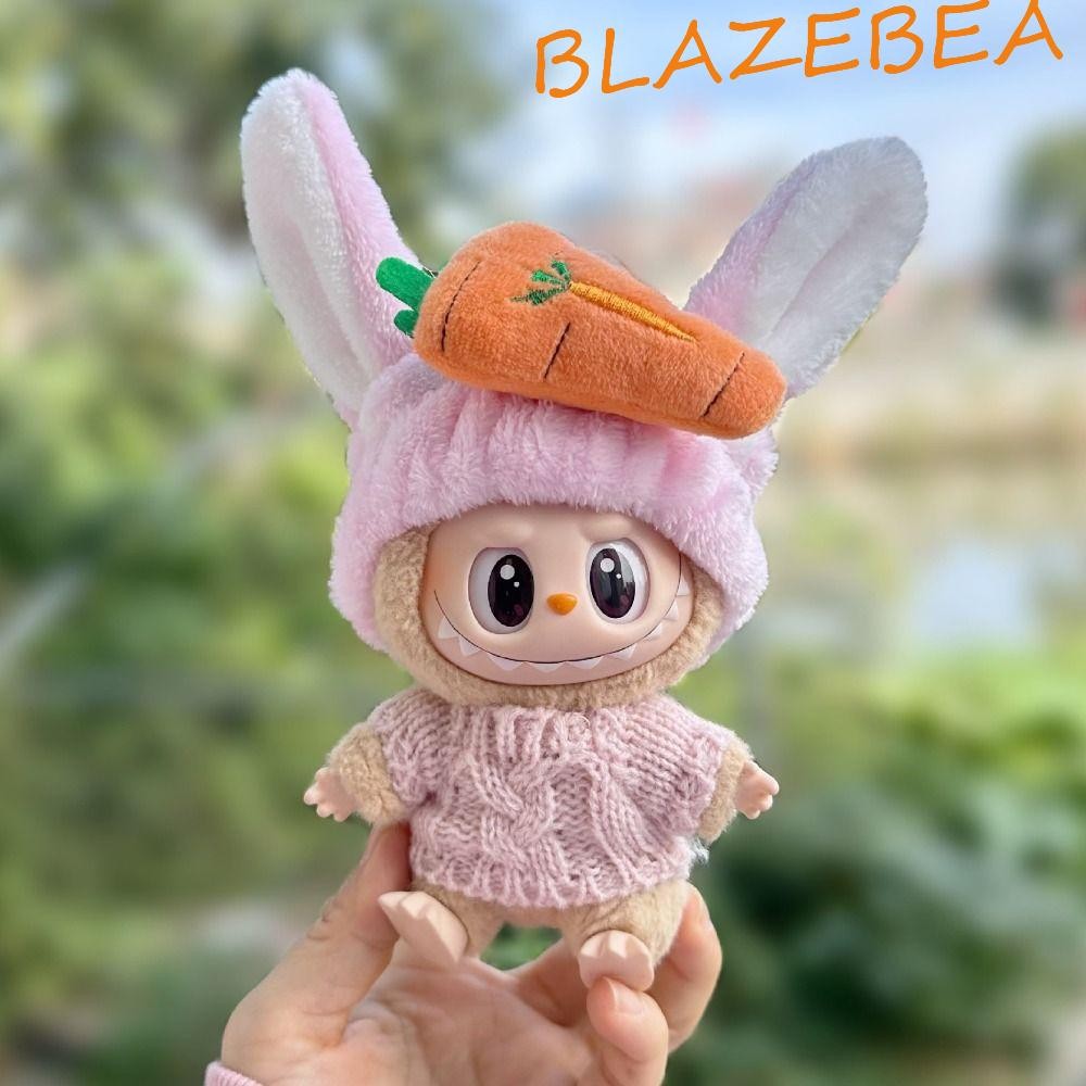 Blazebea 1 ชุดนั่ง Party Labubu ตุ๊กตาเสื้อผ้า, แครอทแถบคาดศีรษะเปลี่ยน Labubu II ชุดตุ๊กตา, ชุด ...