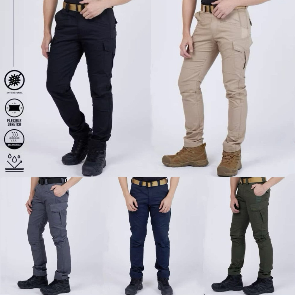 Bogie1 กางเกงยุทธวิธี รุ่น IX10 ผ้าตาราง Ripstop 4 สี : ดำ กรมท่า ทราย เขียว เทา | Shopee Thailand
