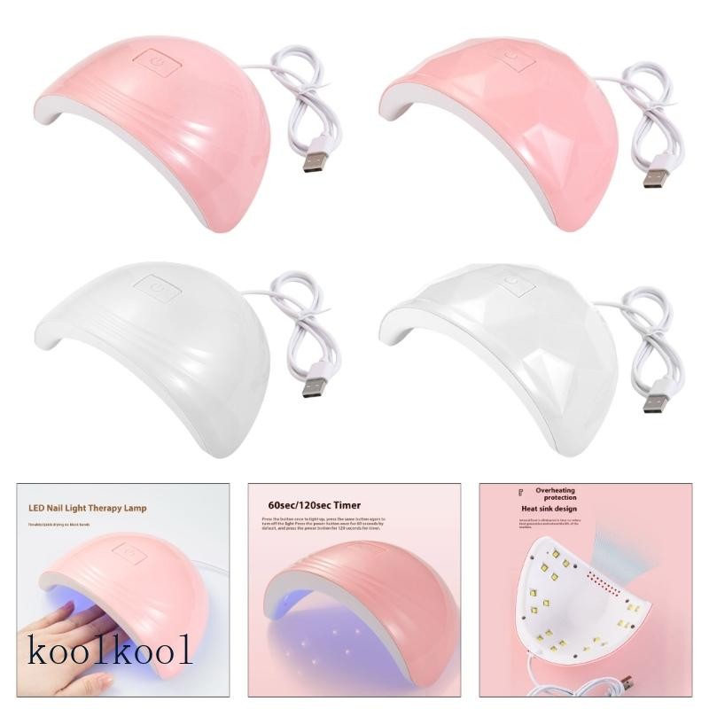 Kool 88W LED โคมไฟเล็บ USB Powered แบบพกพาเจลเครื่องเป่าโปแลนด์ 60S ...