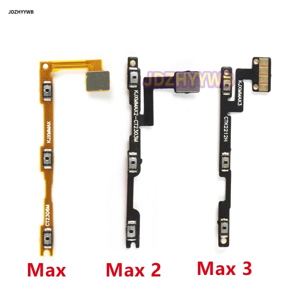 1pcs ปุ่มเปิด/ปิดระดับเสียง Mute ปุ่มสวิทช์ Flex สําหรับ Xiaomi Mi Max 2 3 Max2 Max3 อะไหล่ซ่อม ...