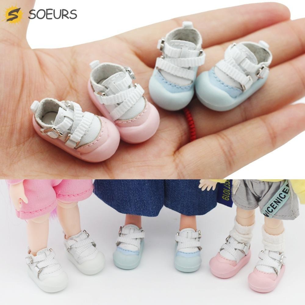 Soeurs 1/12 ตุ๊กตารองเท้า, MJD ตุ๊กตานุ่มกาวรองเท้า,แฟชั่น OB11 BJD รองเท้าตุ๊กตา BJD ขนาดเล็ก ...