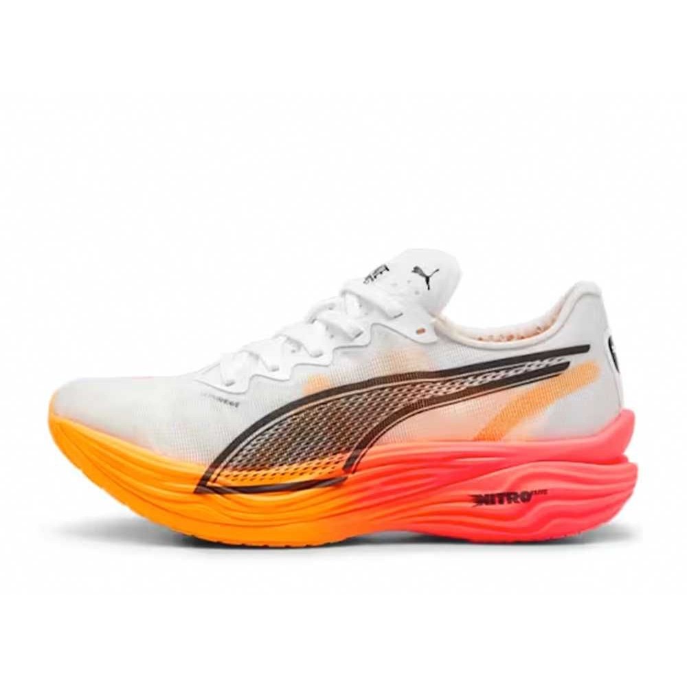 Puma Deviate Nitro Elite 3 PROTO PUMA White Sunset Glow Sun Stream ...